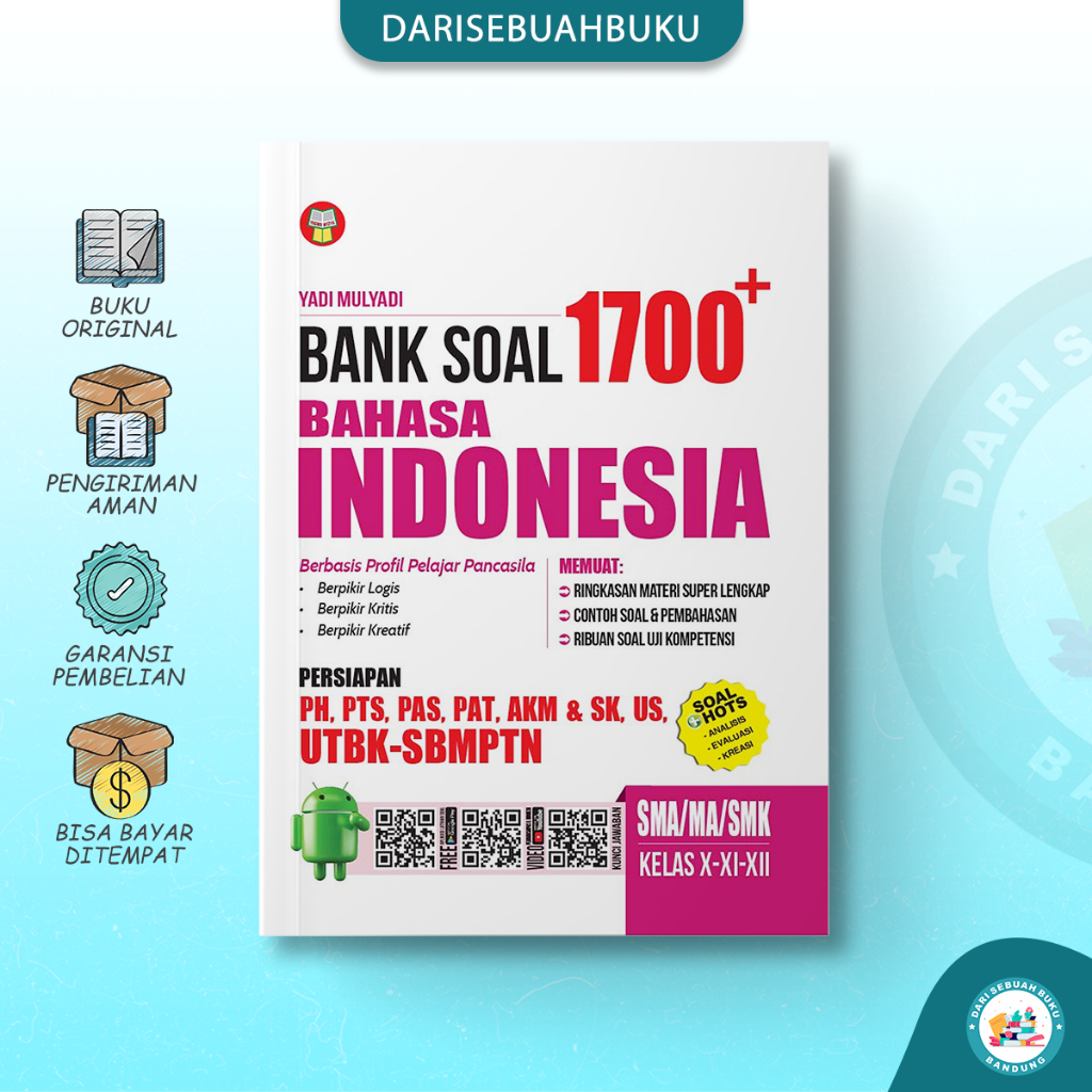 Jual Buku 1700 PLUS BANK SOAL - BAHASA INDONESIA SMA/MA - Ringkasan Materi & Latihan Soal SMA X ...