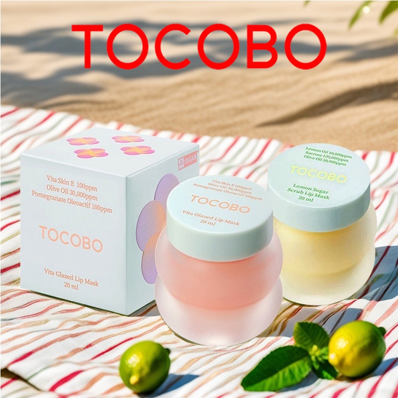 Jual TOCOBO Vita Glazed Lip Mask 20ml / TOCOBO Lemon Sugar Scrub Lip ...