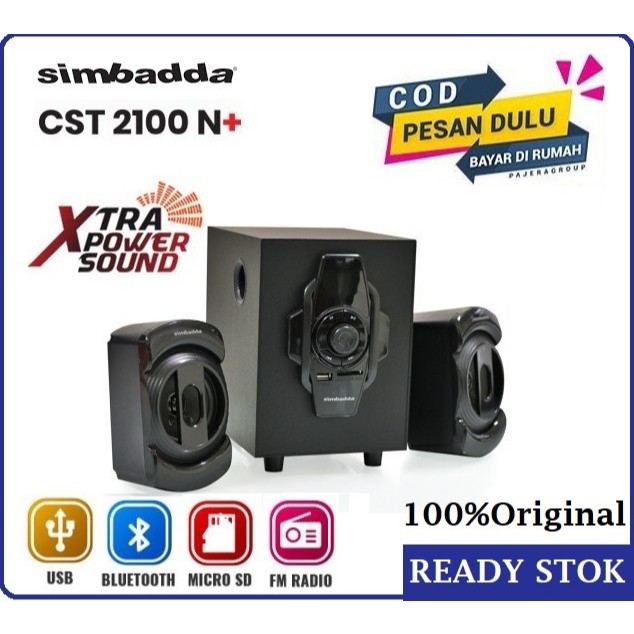 Jual Speaker Simbadda Music Player CST 2100 N Plus Speaker Multimedia Speaker Bluetooth | Shopee ...
