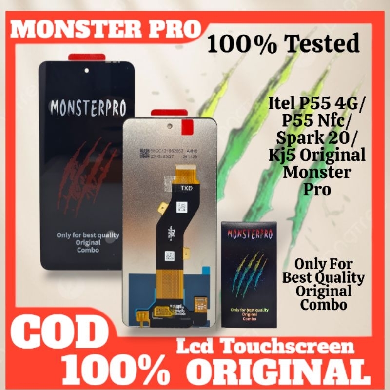 Jual LCD TOUCHSCREEN ITEL P55 4G/P55 NFC/SPARK 20/KJ5/TECNO SPARK 20 ORIGINAL | Shopee Indonesia
