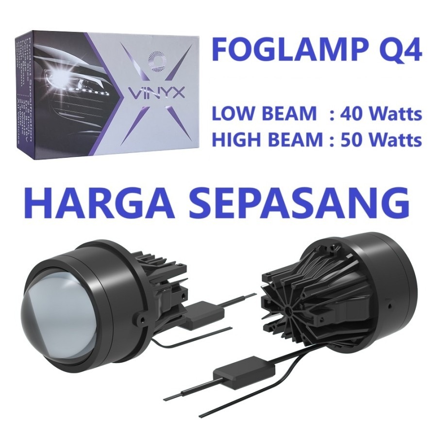 Jual ORIGINAL VINYX FOGLAMP BILED DOUBLE LASER Q4 LASER 3 INCHI LAMPU ...