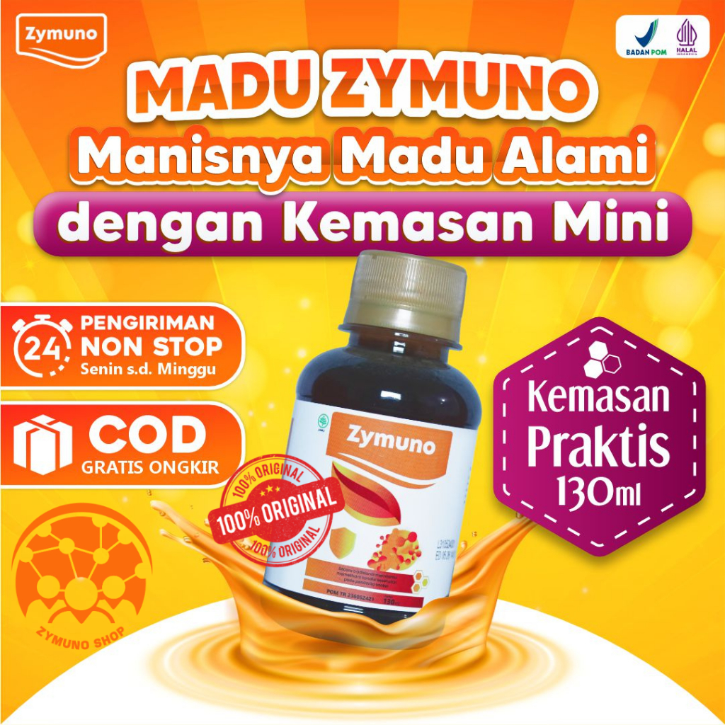 Jual Zymuno Mini Paket 2 Botol Madu Herbal Membantu Promil Ori Original ...