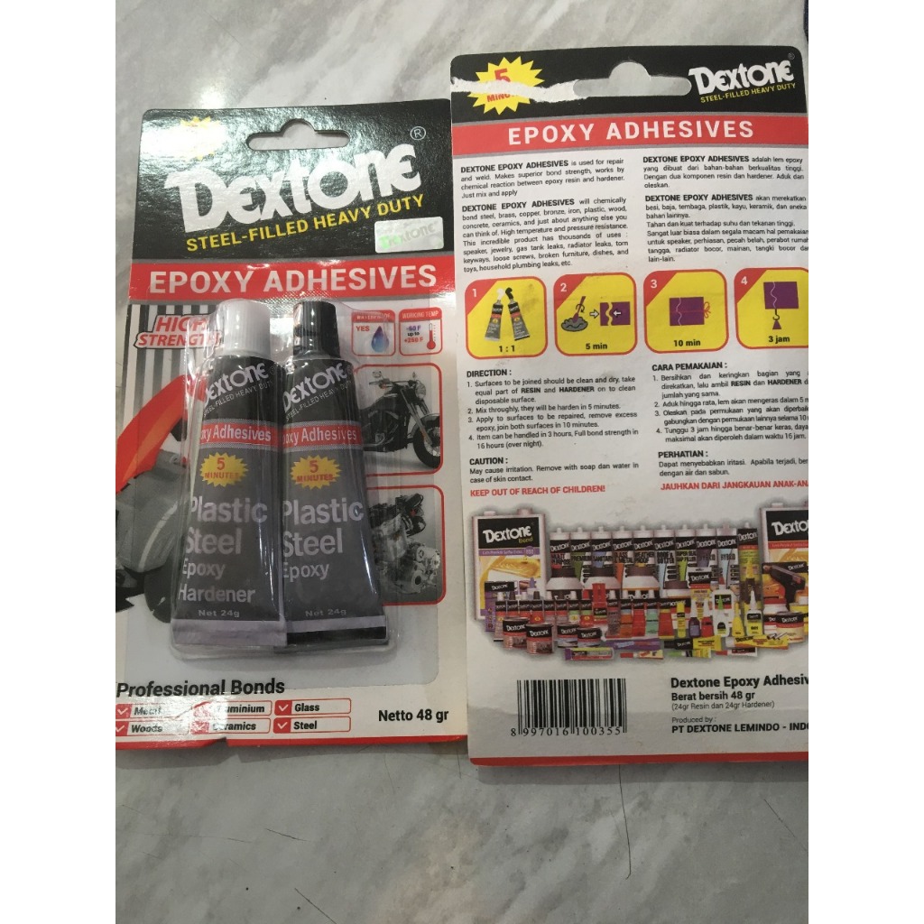 Jual Lem Besi Dextone Steel 48 gram / Lem Serba Guna | Shopee Indonesia