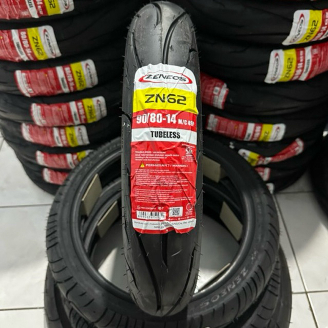 Jual Ban Zeneos 90/80-14 ZN62 Tubeless | Shopee Indonesia