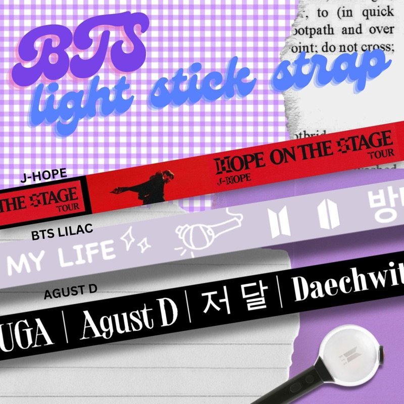 Jual BTS / J-HOPE Light Stick/Bag Strap for Army (Fanmade Merch ...