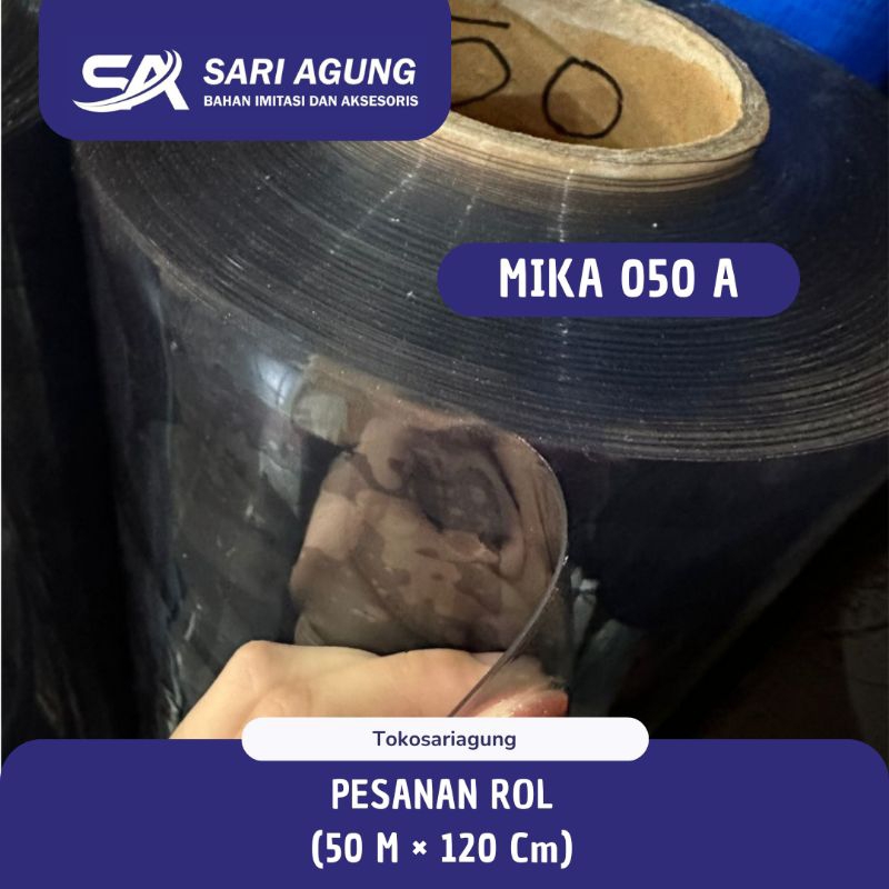 Jual [PESANAN ROL] MICA SOFT 0,50 PLASTIK PVC MIKA LENTUR LEMES BENING TEBAL (50 METER) | Shopee ...