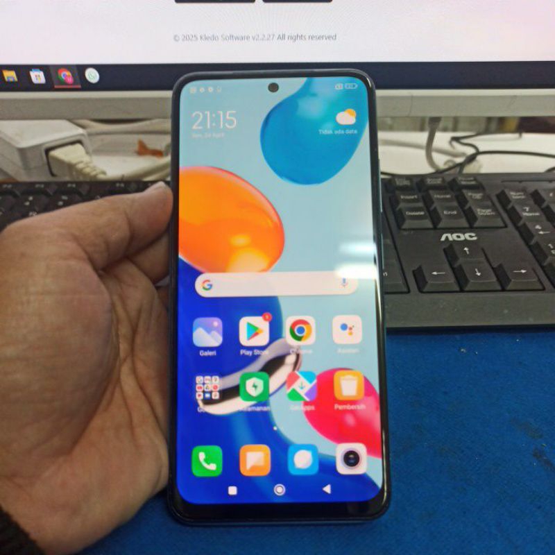 Jual HANDPHONE BEKAS SECOND XIAOMI REDMI NOTE 11 128/6 UNIT ONLY ...