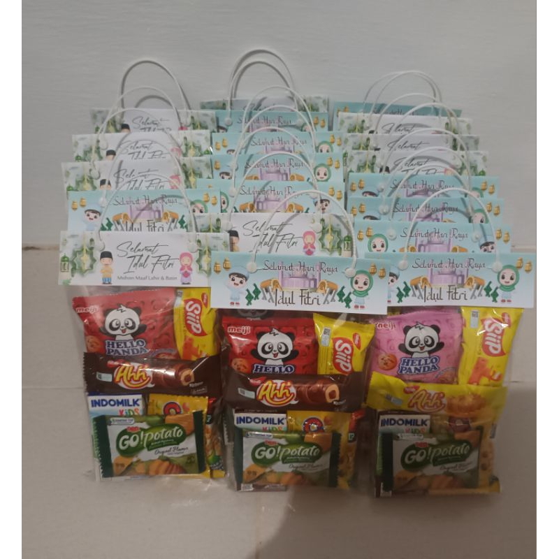 Jual Parcel Snack Lebaran/THR Snack/Parcel Snack Ulang Tahun (+ susu ...