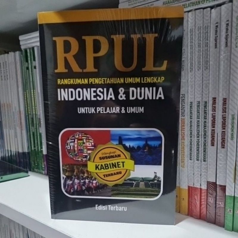 Jual Buku RPUL Indonesia dan Dunia dilengkapi Kabinet Terbaru 2019-2024 ...