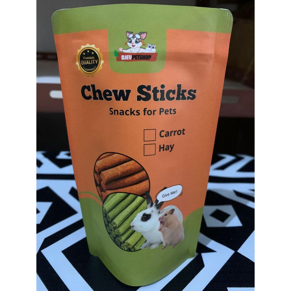 Jual Snack Kelinci Hamster Sugar Glider Marmut Tupai dll Carrot Chew ...