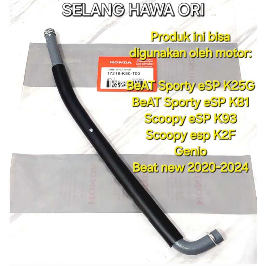 Jual SELANG HAWA BEAT SPORTY ESP K25G K81 SCOOPY ESP K93 K2F GENIO BEAT ...