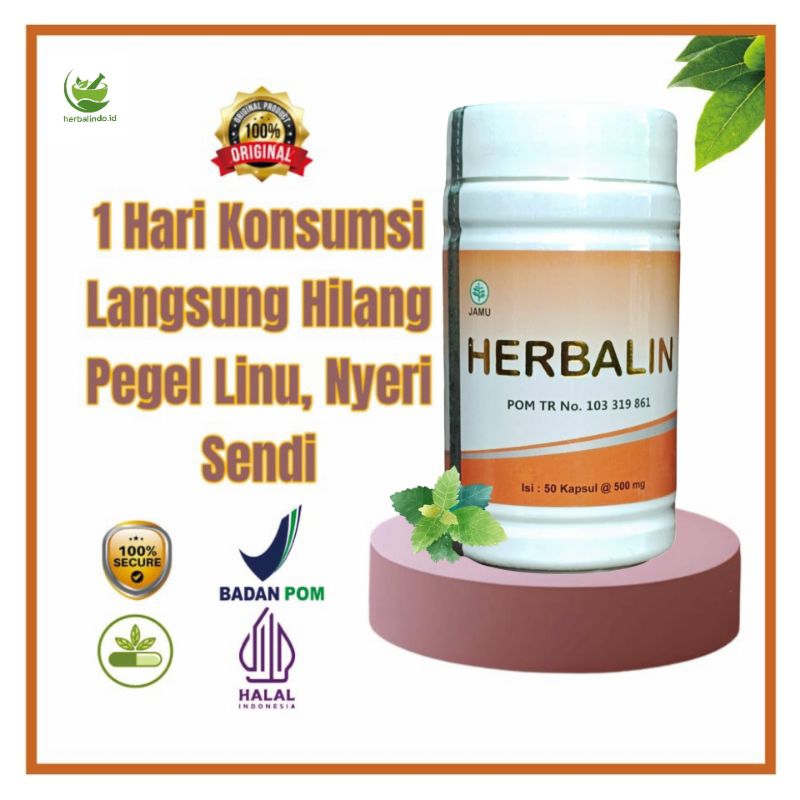 Jual Herbalin Bpom Original Obat Herbal Pegel Linu Nyeri Sendi | Shopee ...