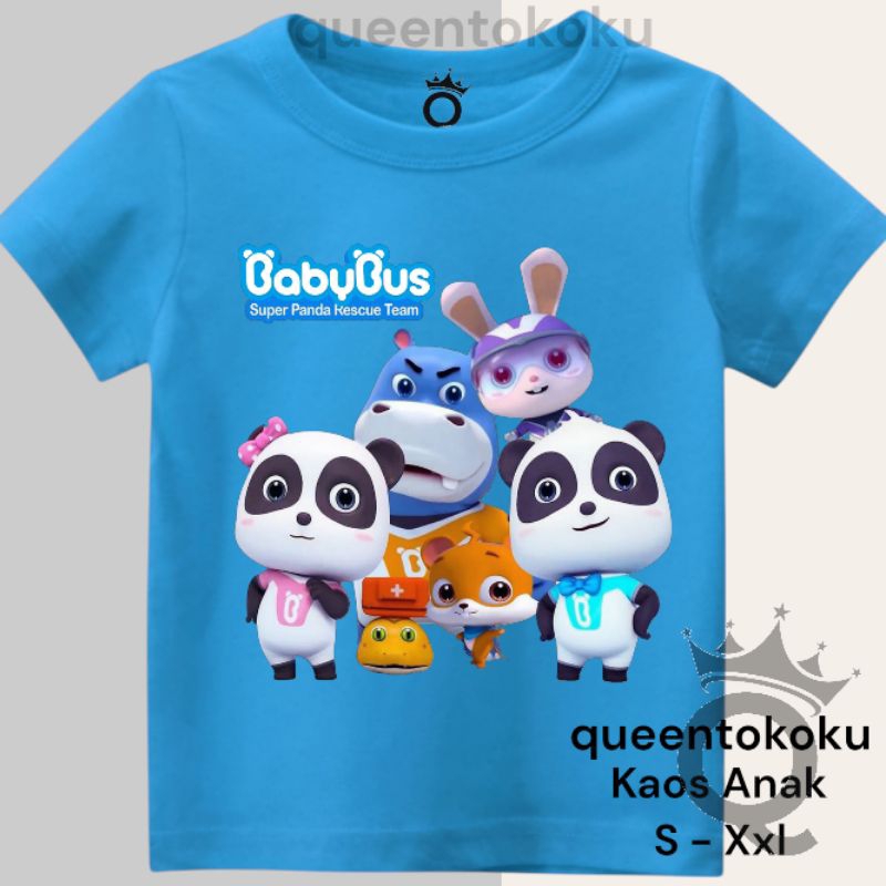 Jual Kaos Anak BabyBus super panda rescue team Babybus superHero ...