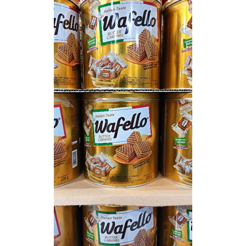 Jual PROMO WAFELLO SEASONAL WAFELLO KALENG COKELAT WAFER KALENG WAFELLO ...