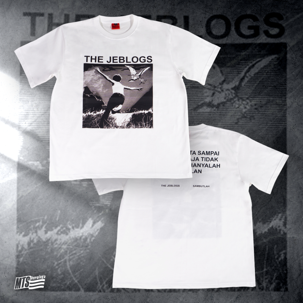 Jual Kaos THE JEBLOGS - Edisi Lirik Sambutlah (Putih) | Shopee Indonesia