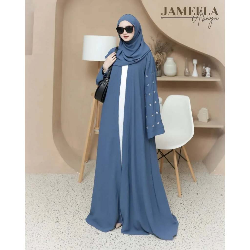 Jual Jameela Abaya Mewah Dress Kondangan Full Bordir Tangan Gamis ...