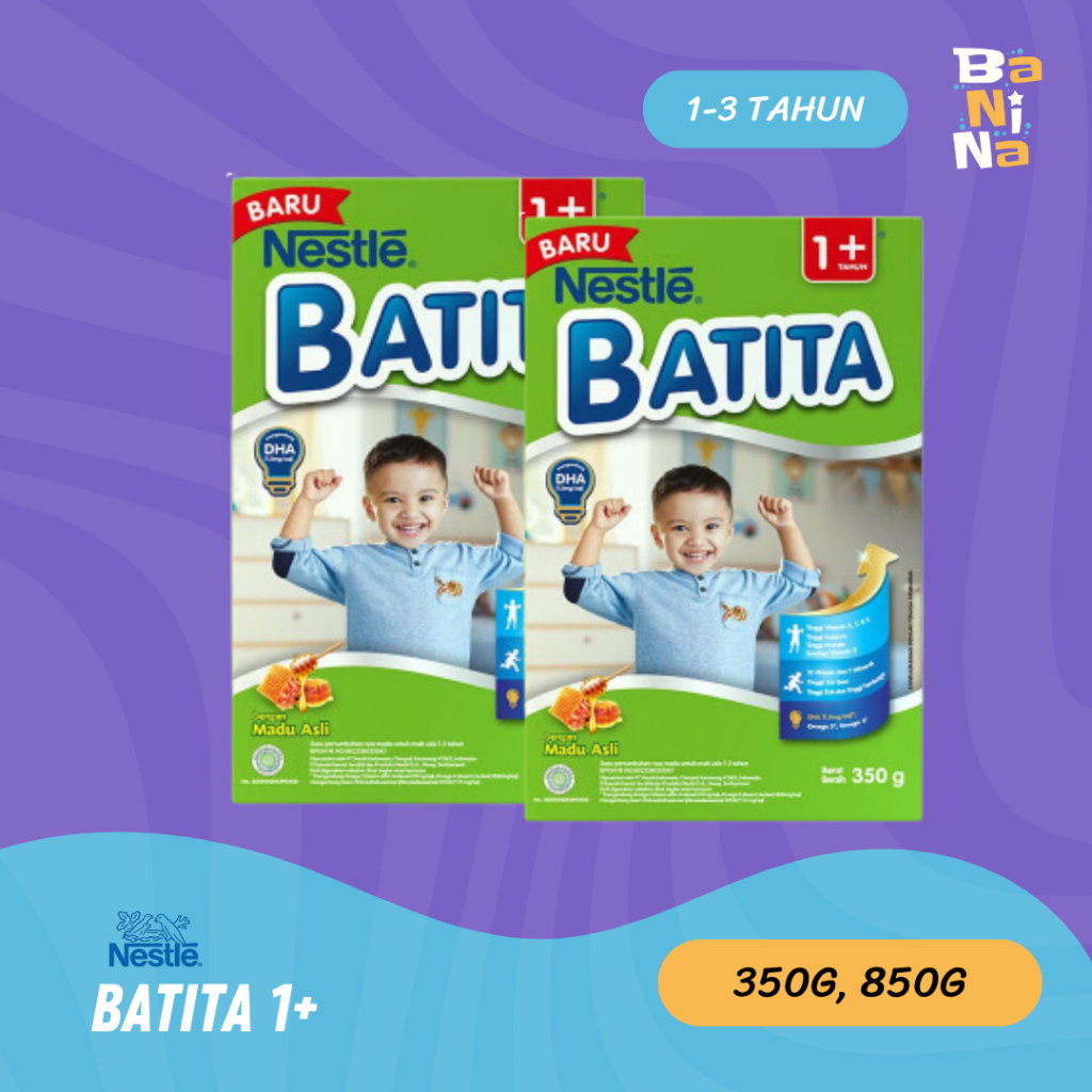 Jual Nestle BATITA 1+ Madu Susu Anak 1-3 Tahun Box 350g, 850g Susu Formula Bayi 1-3 Tahun ...