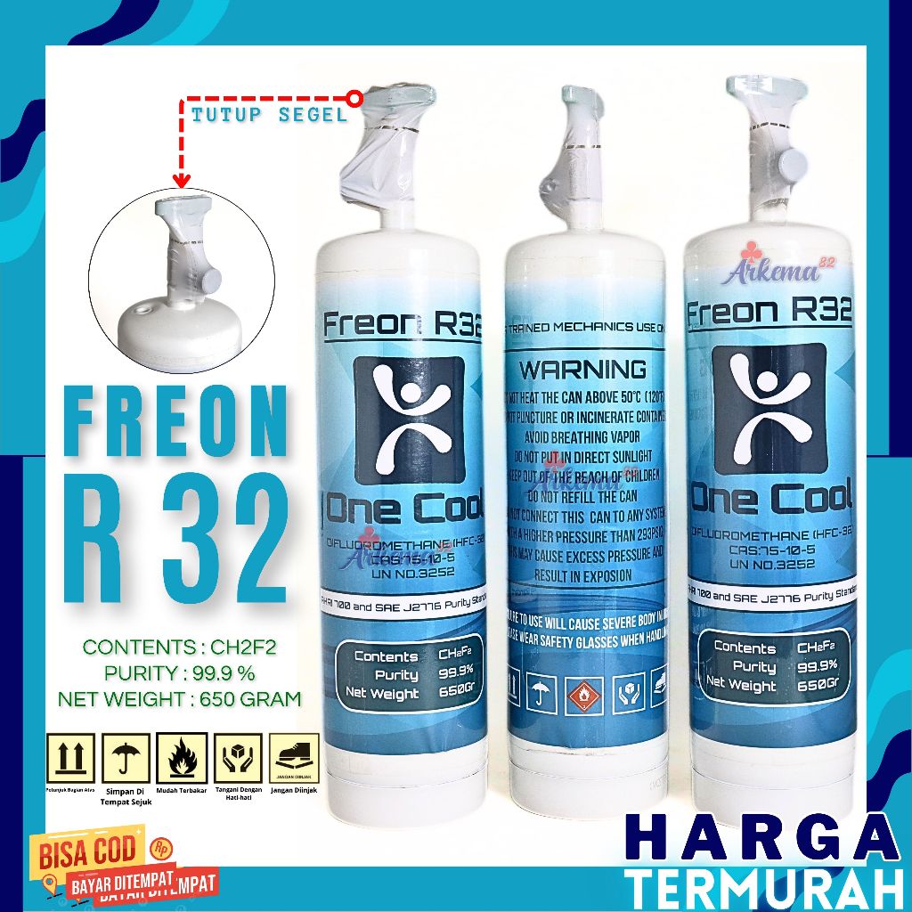 Jual FREON R32 TANAKA REFRIGANT | PREON R 32 REFRIGANT 1 KG CH2F2 ...