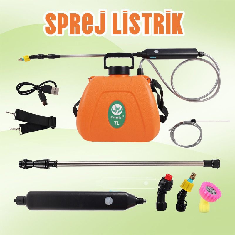 Jual Farmjet Semprotan Rumput Elektrik Hama Tanaman Sprayer Alat ...