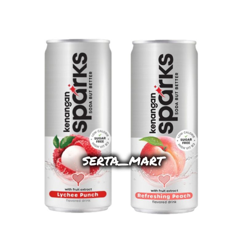Jual Kenangan Sparks Lychee / Peach Kaleng 250ml - Minuman Karbonasi ...