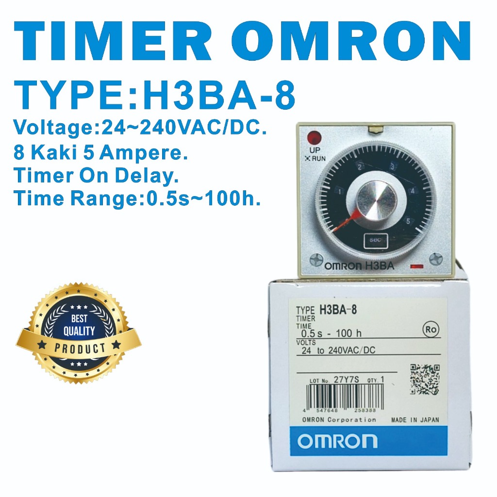Jual TIMER OMRON H3BA-8 220VAC | Shopee Indonesia Jual TIMER OMRON H3BA-8 220VAC | Shopee Indonesia