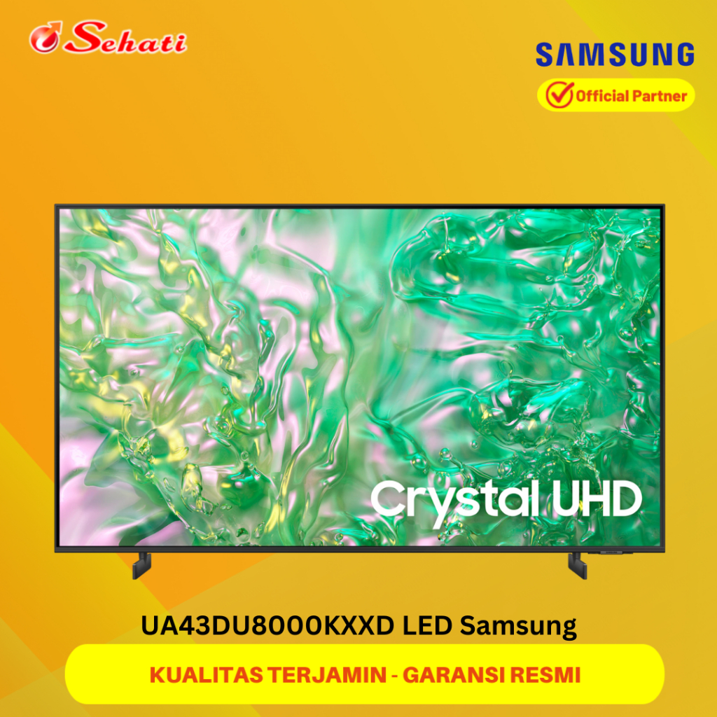 Jual SAMSUNG 43" Crystal UHD DU8000 4K Smart TV (2024) 43 Inch - Garansi Resmi | Shopee Indonesia