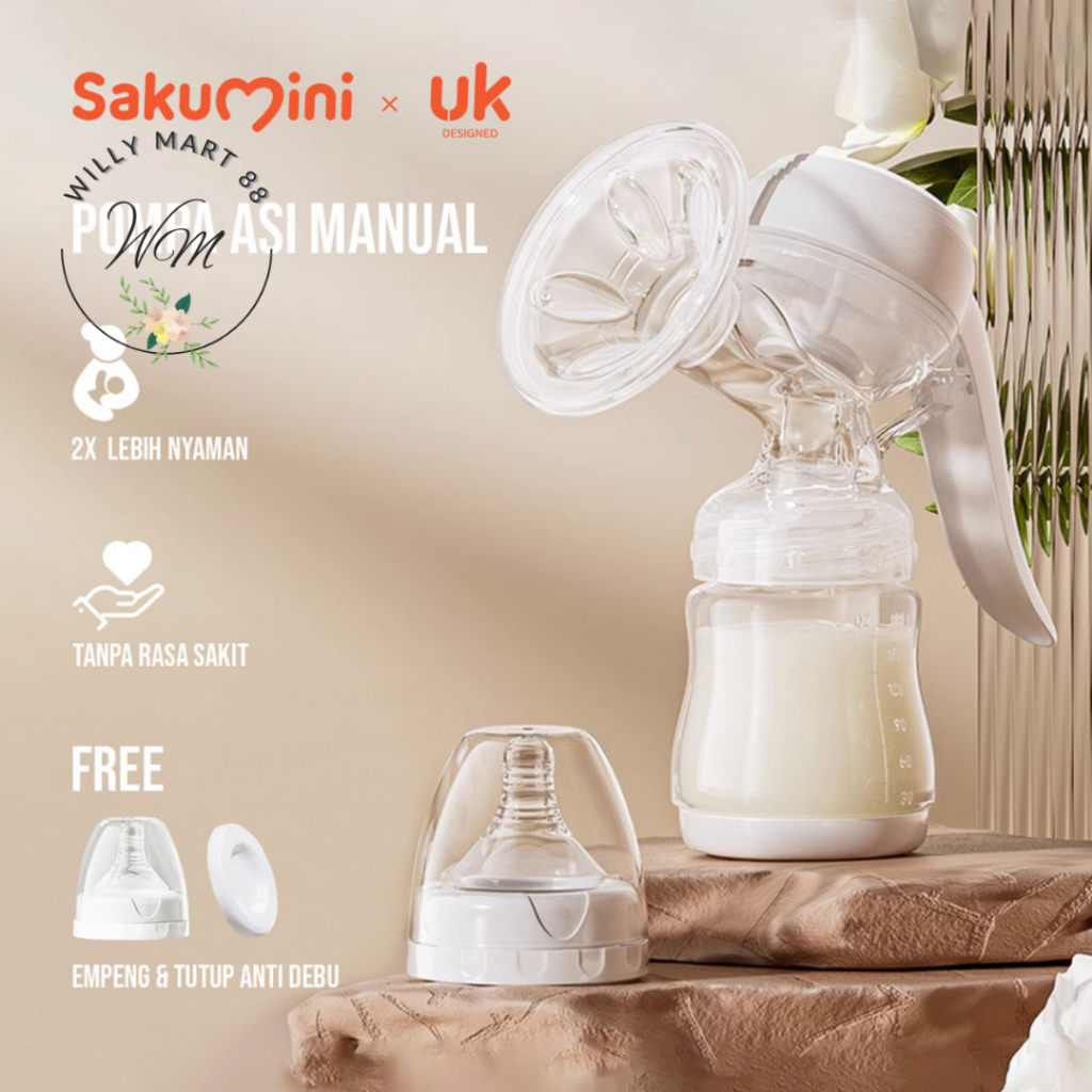 Jual SAKUMINI POMPA ASI MANUAL BREAST PUMP PORTABLE ANTI BACKFLOW HISAP ...