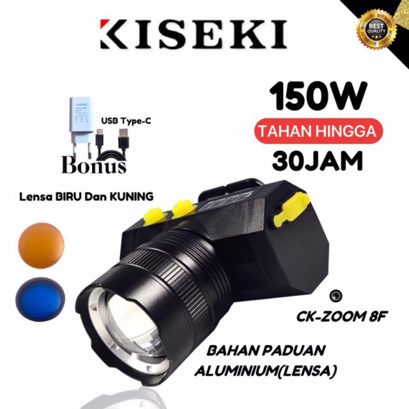 Jual Kiseki Senter Kepala Zoom 8 Senter Kepala Bahan Paduan Aluminum ...