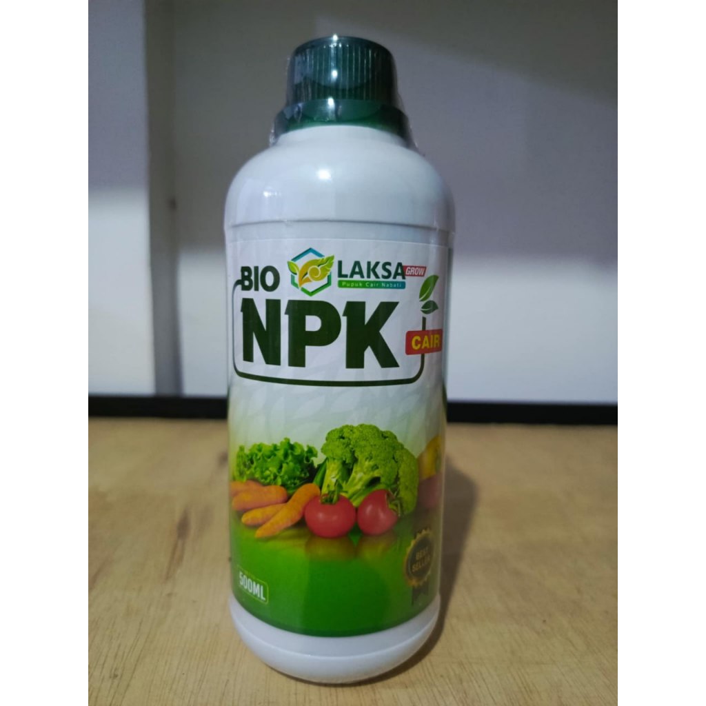Jual BIO NPK LAKSA GROW ISI 500ML Pupuk organik cair untuk menyuburkan daun dan akar semua jenis ...