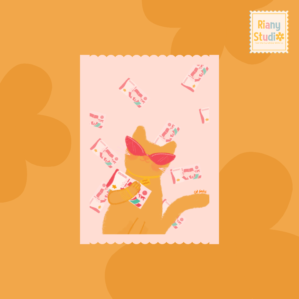 Jual Riany Studio - Amplop Lebaran Permen Cool Cat (Isi 5 Pcs) | Shopee ...