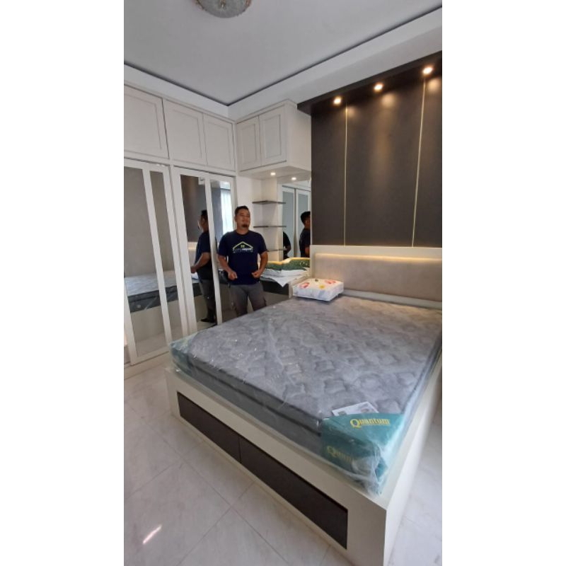 Jual Custom Lemari Pakaian, Wardrobe, Walk-in closet HPL PVC Board t ...