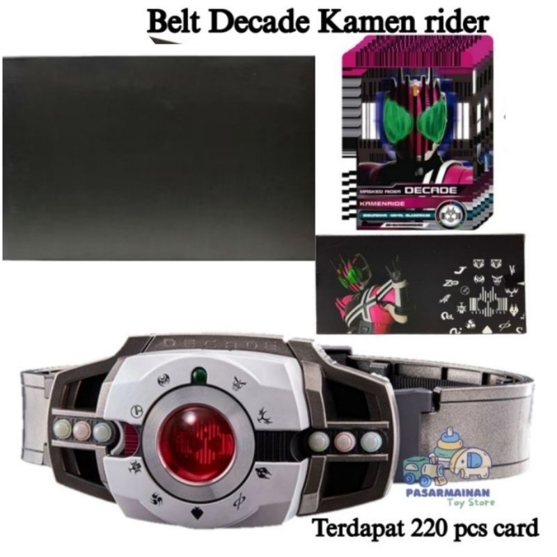 Jual Sabuk Kamen Rider CSM Belt Dx Decade Driver V2 220pcs Card Mainan Senjata Sabuk Decade ...