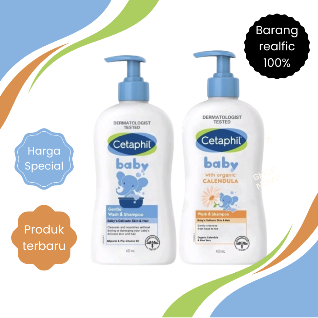 Jual Cetaphil Baby Wash & Shampoo with Organic Calendula 400 ml ...