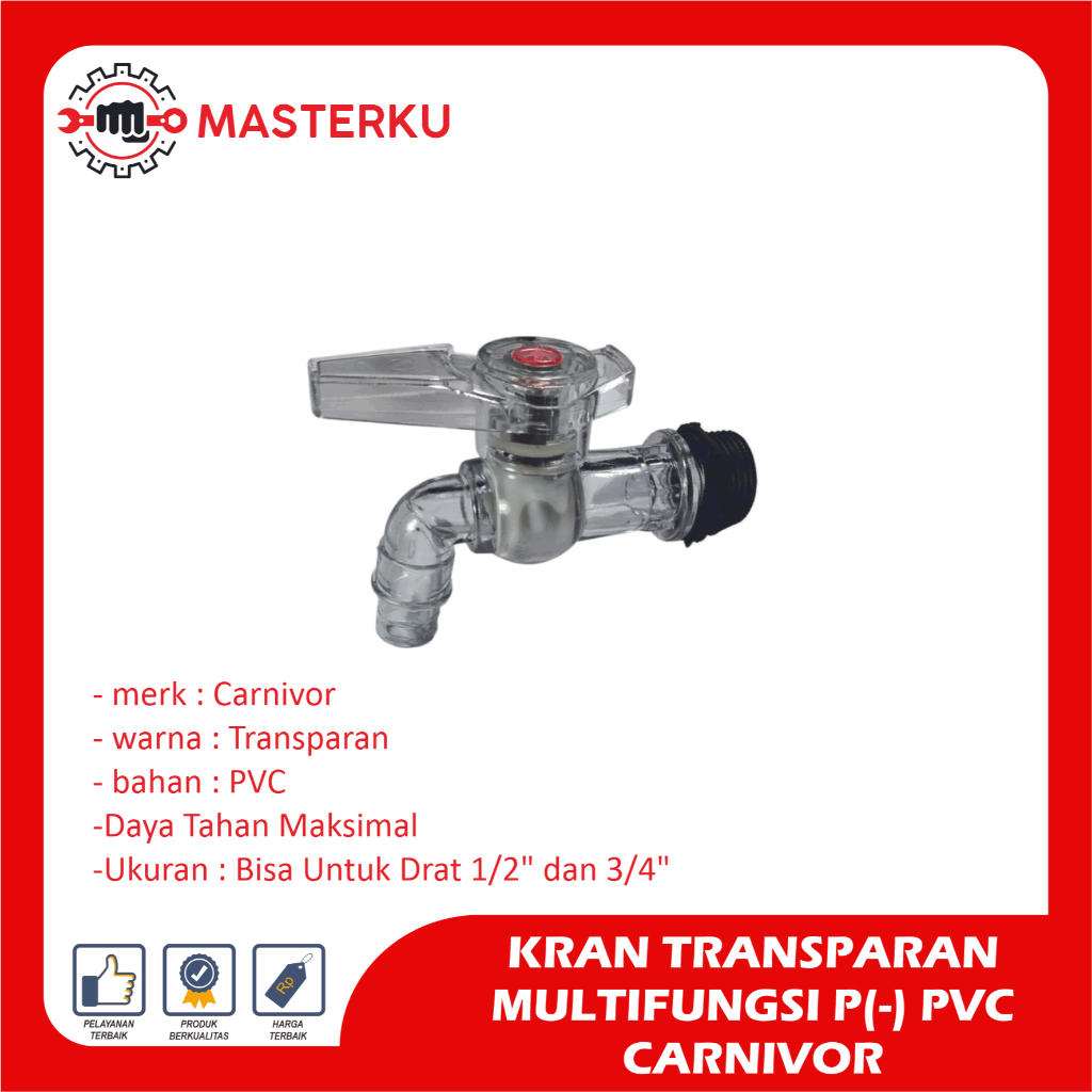 Jual Kran P (--) Multifungsi Transparan PVC Carnivor/Kran air/Keran ...