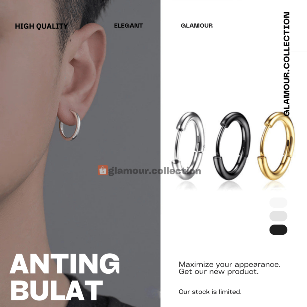 Jual PROMO ! ! ! ! Anting Telinga Tindik Gdragon Titanium Model Bulat ...