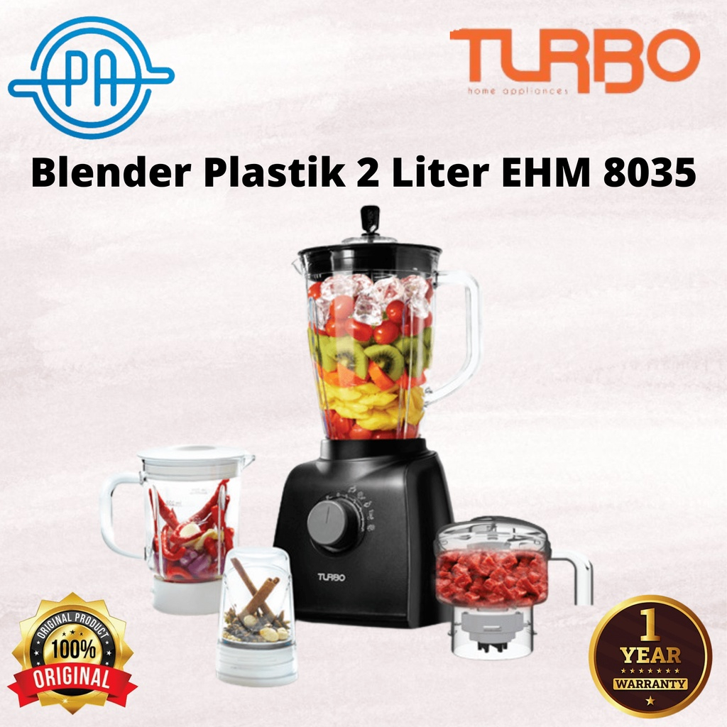 Jual Blender TURBO Plastik 2 Liter EHM 8035 / EHM8035 | Shopee Indonesia