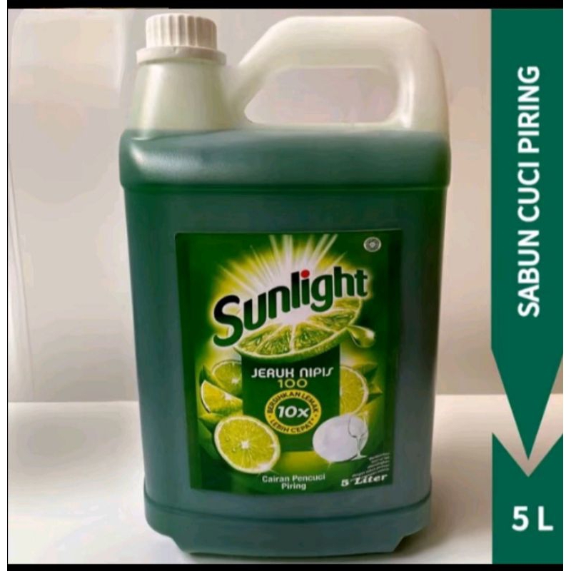 Jual sunlight sabun cuci piring 5 liter promo!!! (no sticker) | Shopee ...