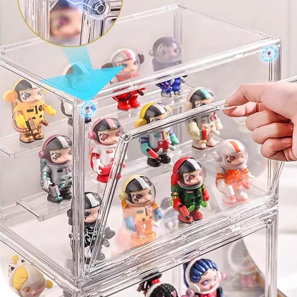 Jual Rak Pajangan Akrilik Transparan Storage Display Box Pengatur ...