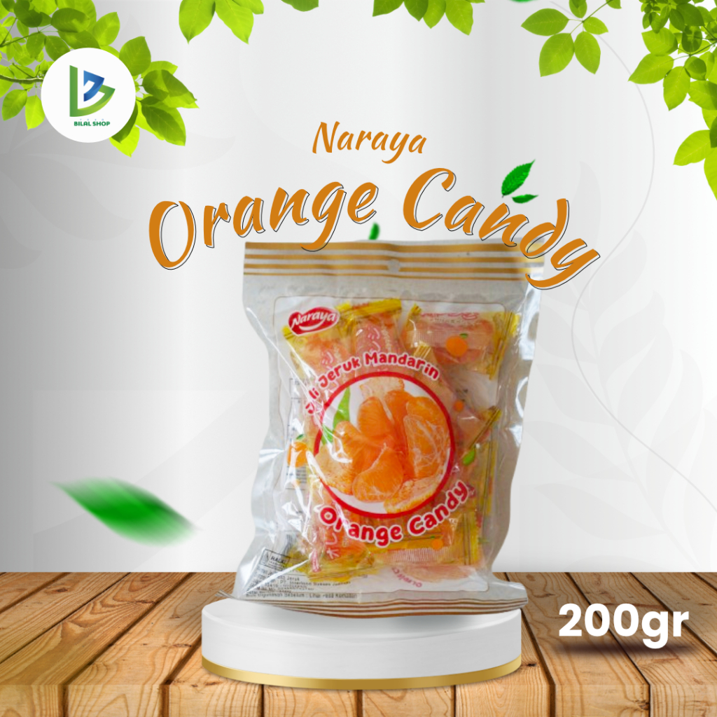 Jual Naraya Orange Candy 200gr - 500gr - Permen Jelly Jeruk | Shopee ...