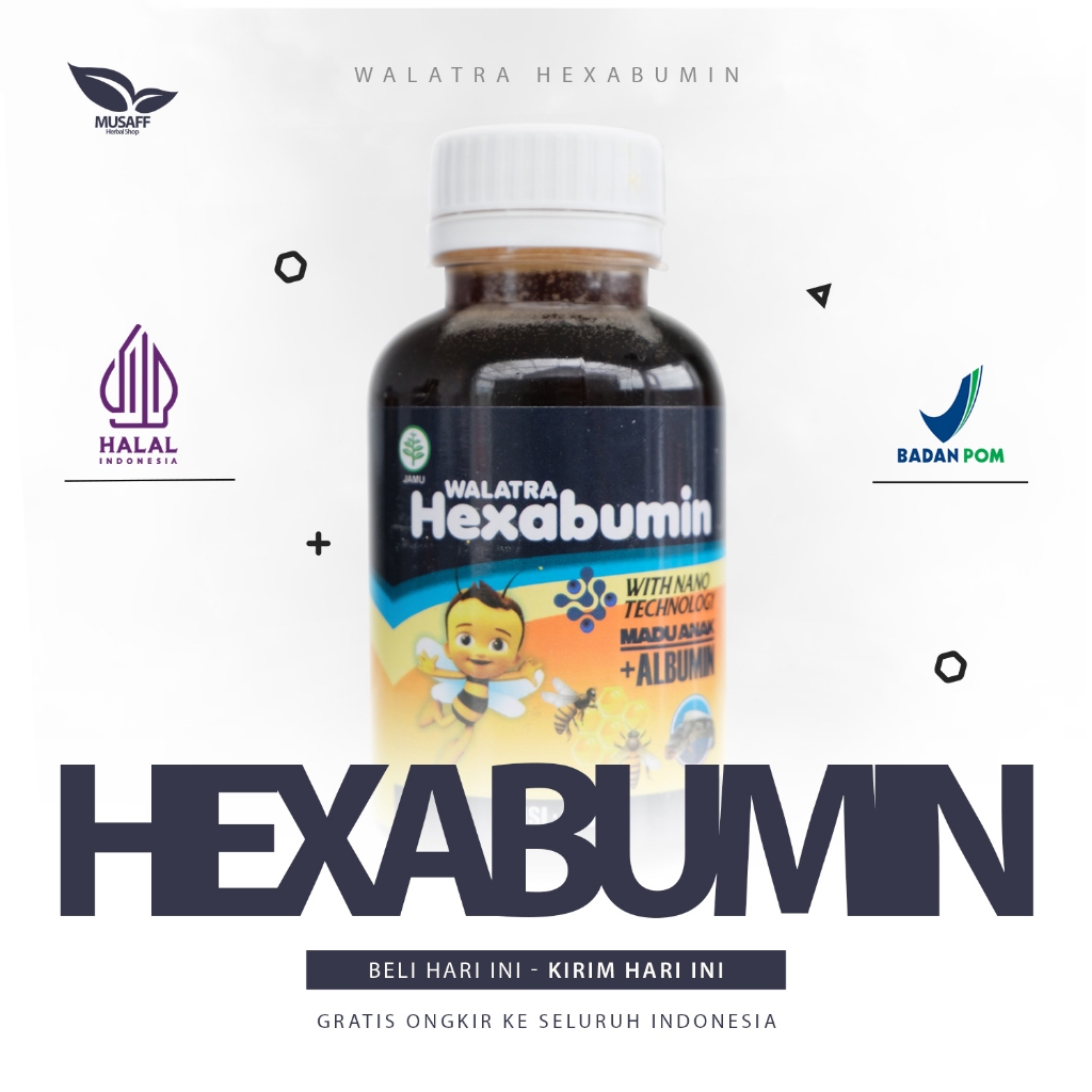 Jual Suplemen Herbal Hexabumin, Wajib untuk Tumbuh Kembang Anak | HALAL ...