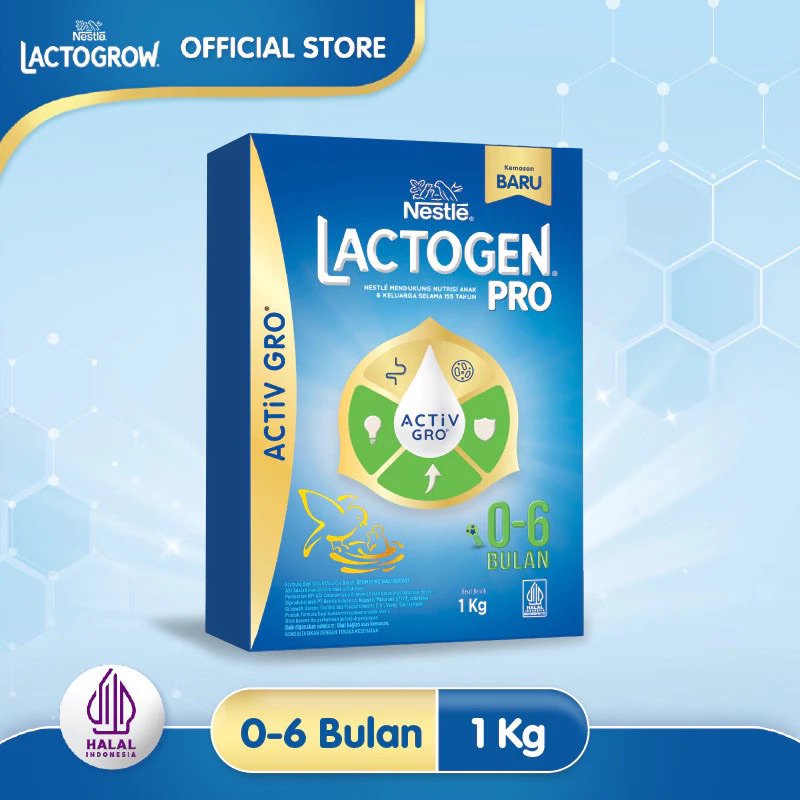 Jual Nestle LACTOGEN PRO Active Gro 0-6 Bulan 1kg | Shopee Indonesia