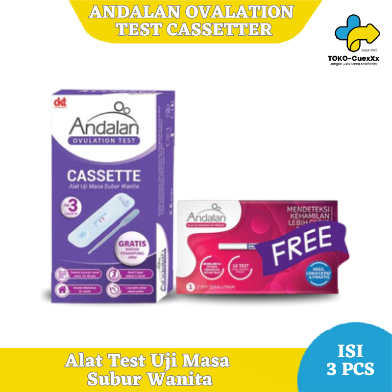 Jual Andalan Ovulation Test 3 Pcs + Urine Cup Alat Test Kesuburan FREE ...