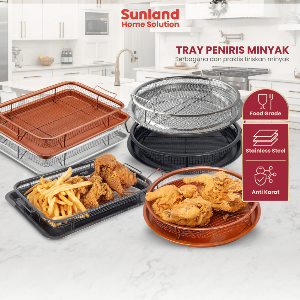Jual Sunland Home Solution - Peniris MINYAK Cooper Crisper Tray Fika ...