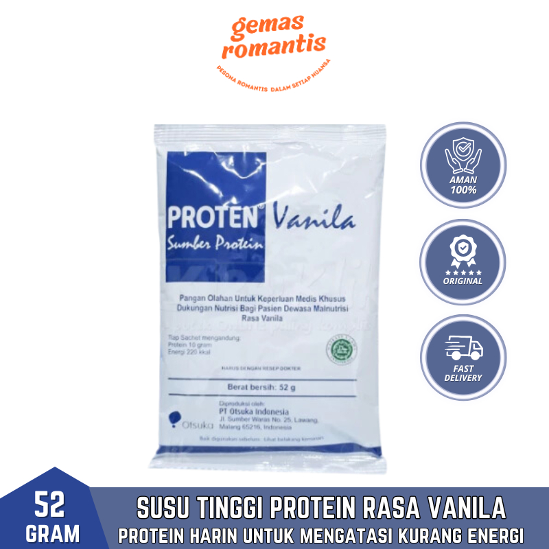 Jual Susu Proten Tinggi Protein Rasa Vanila 1 Sachet isi 52 Gram ...
