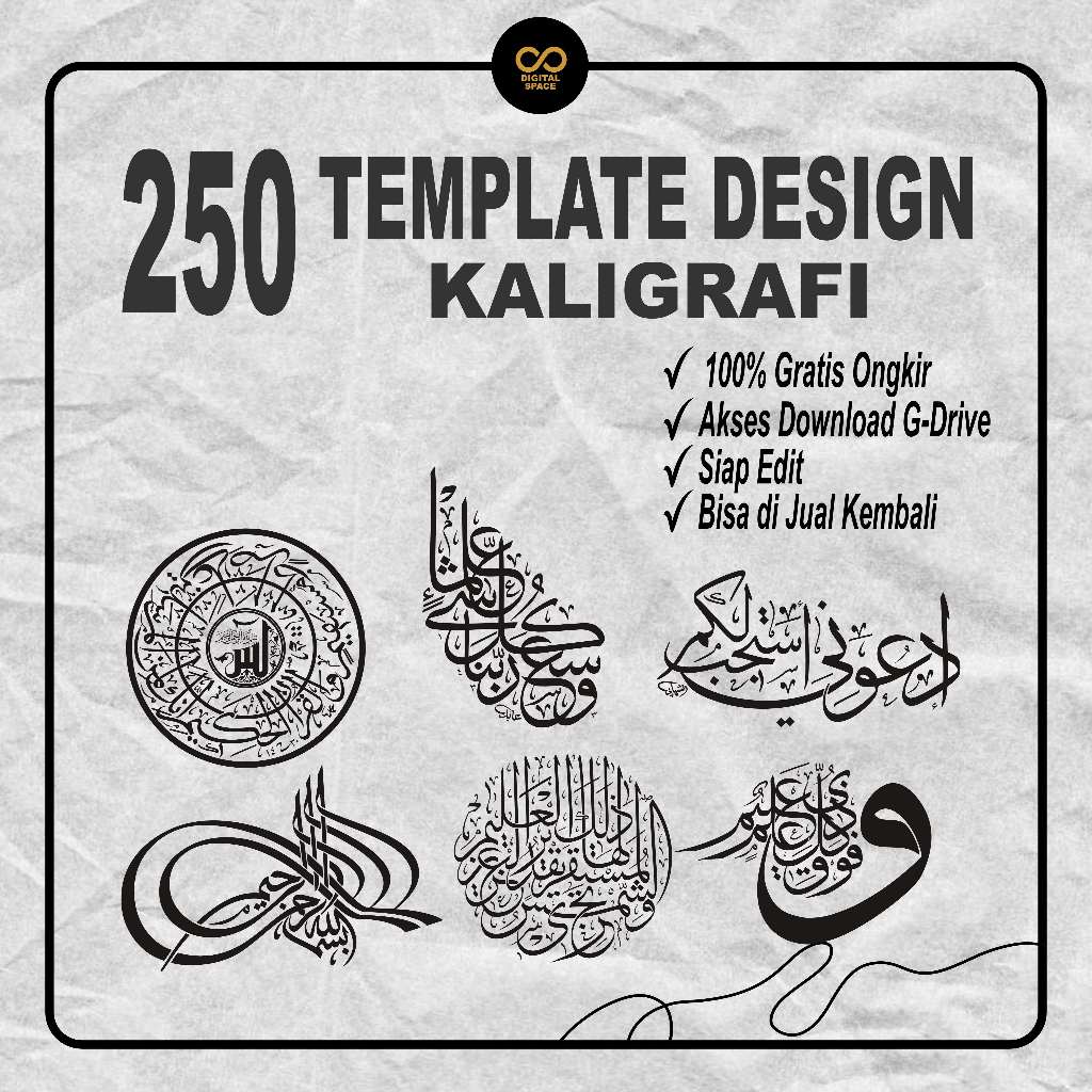 Jual A13_250 Design Kaligrafi_CorelDraw_bebasEdit_DesainKaligrafi ...
