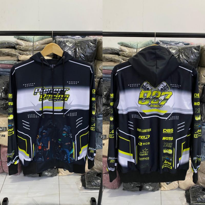 Jual jaket racing - jaket racing hell jaket racing balap full printing pria wanita size L XL XXL ...