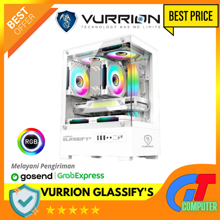 Jual CASING VURRION GLASSIFY'S BLACK FREE 3 FAN | Shopee Indonesia