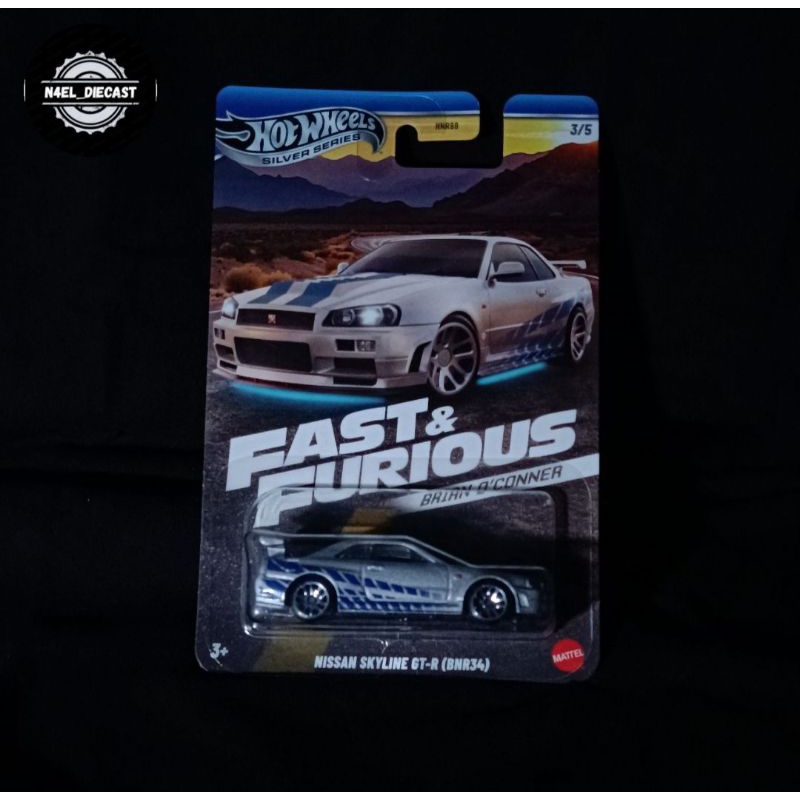 Jual Hotwheels Nissan Skyline GT-R ( BNR-34) Fast Furious Bryan O ...