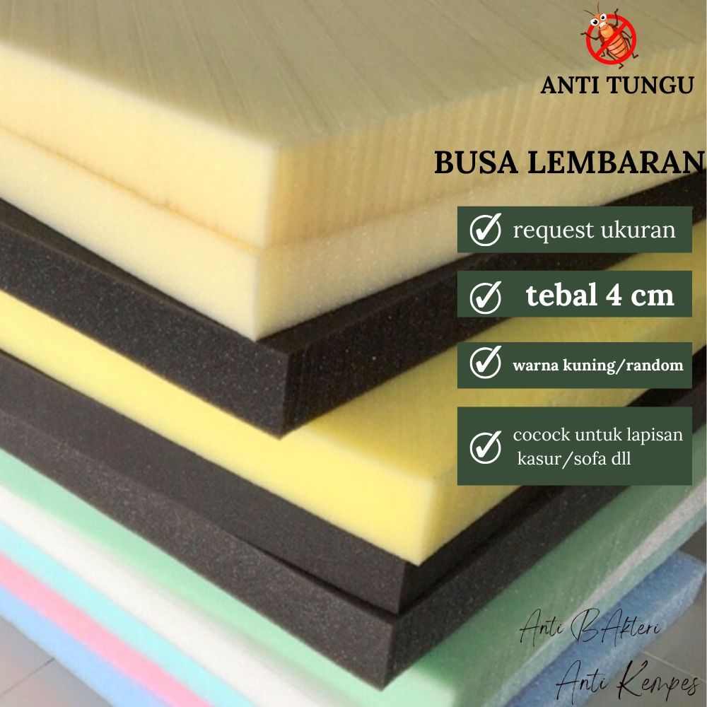 Jual Busa sofa Kursi Kayu Bantalan Alas Duduk Lembaran kasur Royal Foam ...