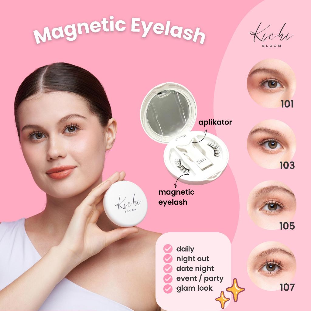 Jual KICHI BLOOM Magnetic Eyelash Reusable 100% Original - Bulu Mata Magnet - Tanpa Lem - 101 ...